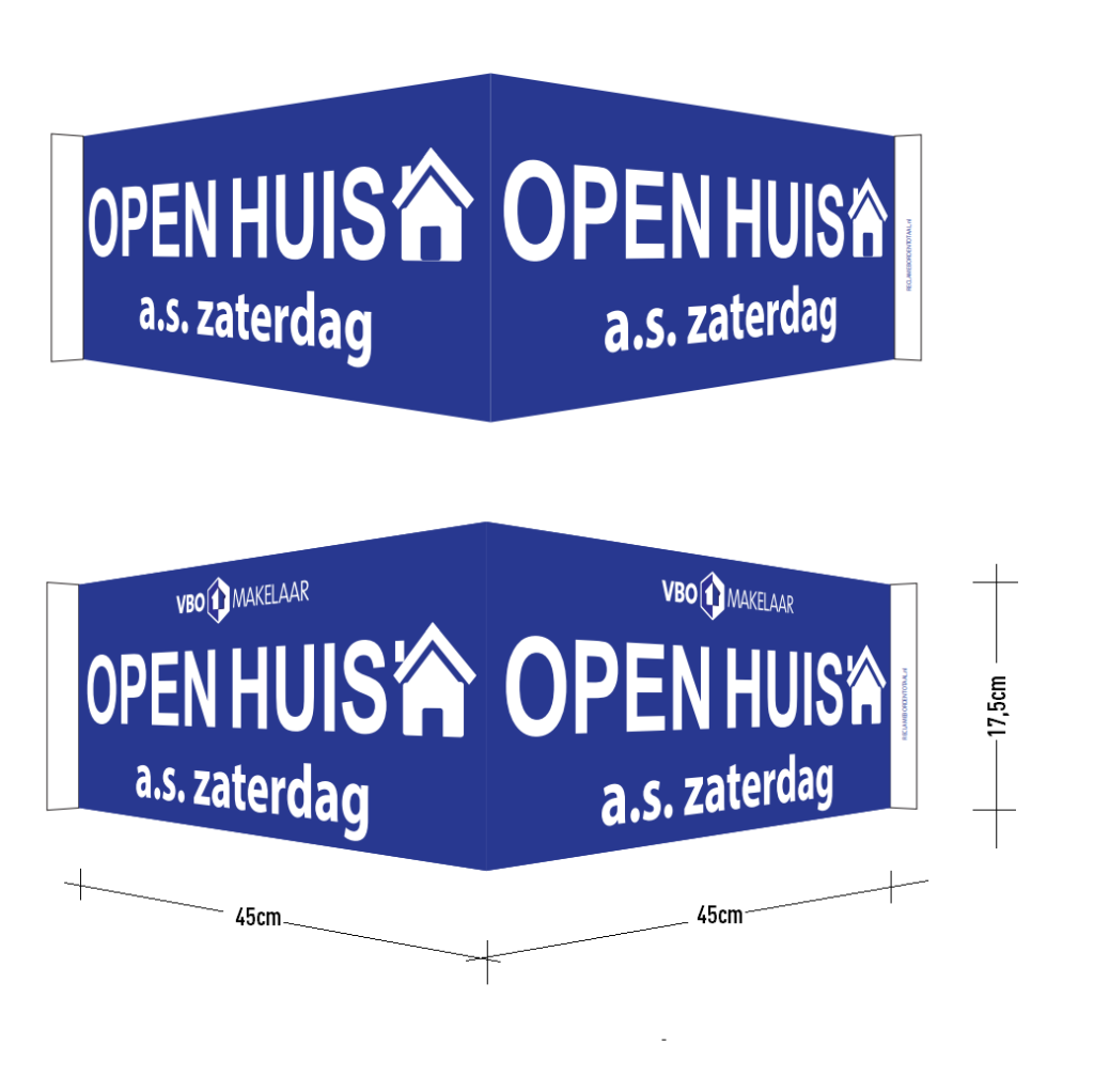 VBO Standaard Open Huis V-bord » Reclameborden Totaal